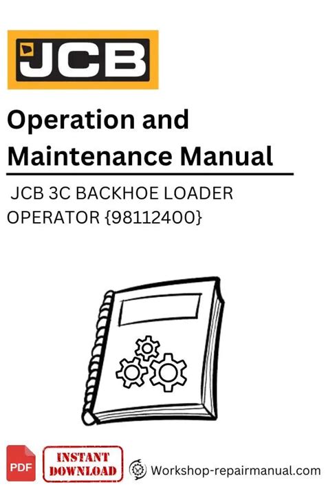 Jcb C Backhoe Loader Operator Manual