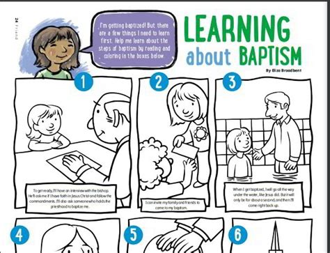 Printable Baptism Activity Sheet