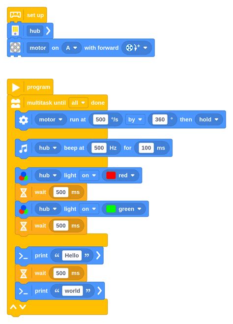 Basic Multitasking Pybricks