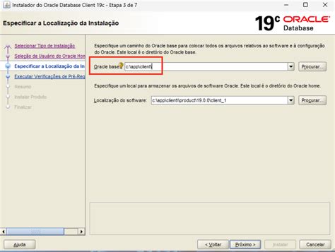 como realizar a instalação do client oracle 19c no windows 11 arm e