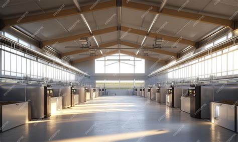 An Automated Livestock Barn With Climate Control System Premium Ai