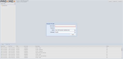 Proxmox WEB GUI Flomain Networking
