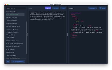 Html Beautify Minify All In One Tools For Developers