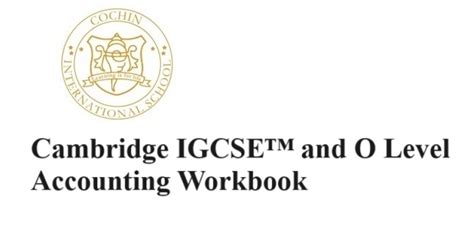 Cambridge Igcse™ And O Level Accounting Workbook Books Campus Cambridge Igcse™ And O Level Accounting Workbook Books Campus