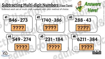 Whole Number Operations Digital Lesson By EduK Collection TPT