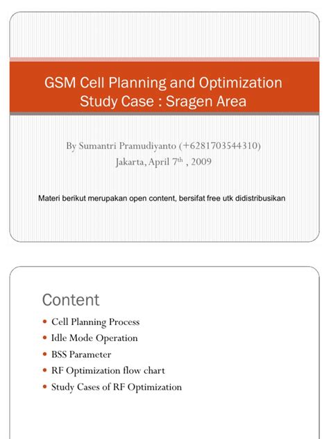 PDF GSM Cell Planning And Optimization DOKUMEN TIPS