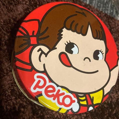 Jp ペコちゃん缶 昭和レトロ 入れもの 缶 ペット用品