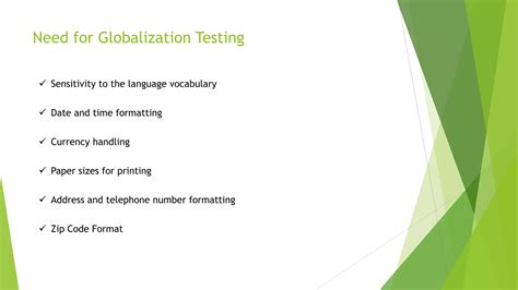 Introduction Of Globalization Testing Ppt