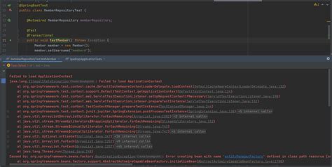 Failed To Load Applicationcontext 에러 인프런 커뮤니티 질문and답변