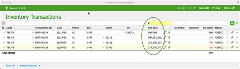 Tracking Inventory Transactions For Lot Tracked And Serialized Items