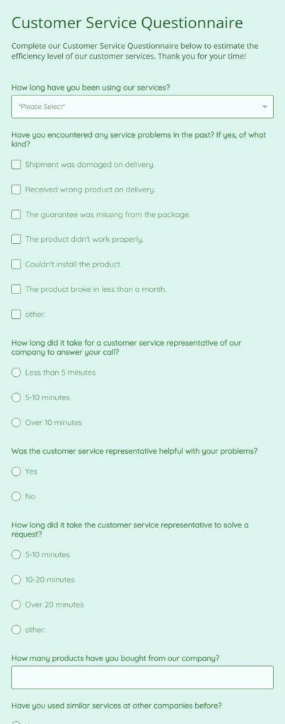 Free Feedback Form Templates Examples