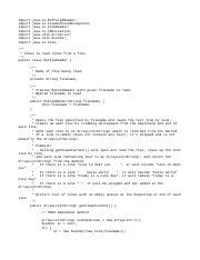 Myfilereader Txt Import Java Io BufferedReader Import Java Io FileNotFoundException Import