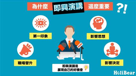 說話技巧系列5分鐘教你印象深刻的即興演講幫你克服公開演講的恐懼 HoliBear哈利熊最有趣的線上服務市集