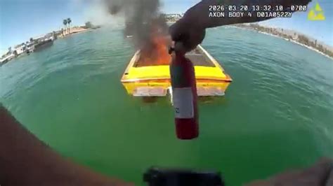 Bodycam Video Shows Rescue Following Boat Explosion At Lake Havasu