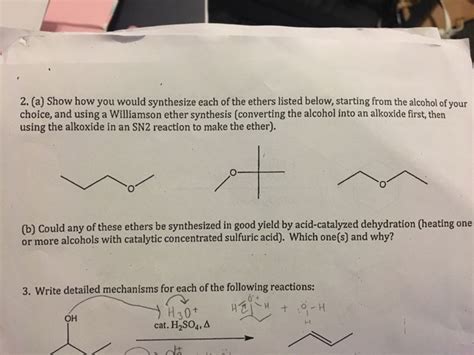 Solved 2 A Show How You Would Synthesize Each Of The