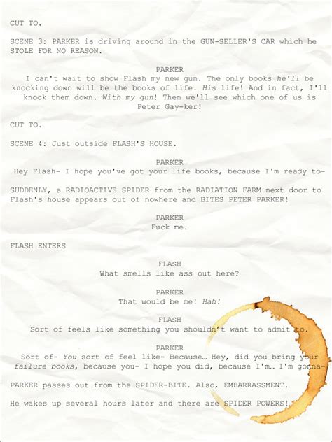 Proposed Script For Spider Man 4 The Grittiest Reboot Ever Cracked Com