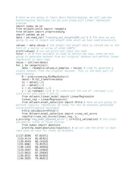 Lab 6 Linear Regression Cross Validation Bootstrap Here We Are Going