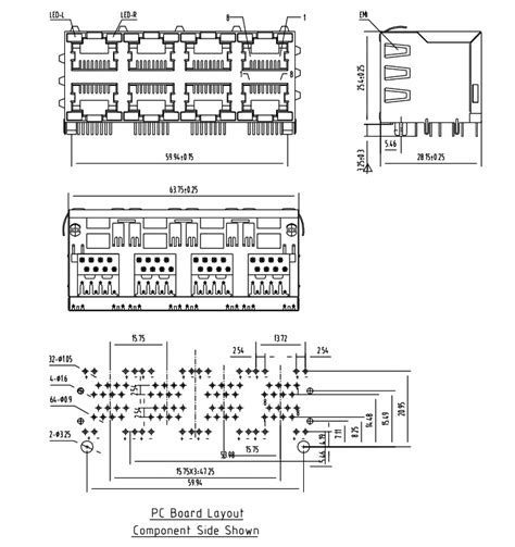 Rj45 Connector Pinout Pcb Designs