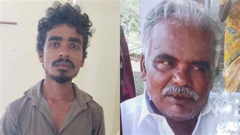 மது போதையில் தாயிடம் தகராறு செய்த தந்தை கல்லால் தாக்கி கொலை மகன் கைது Son Arrested For
