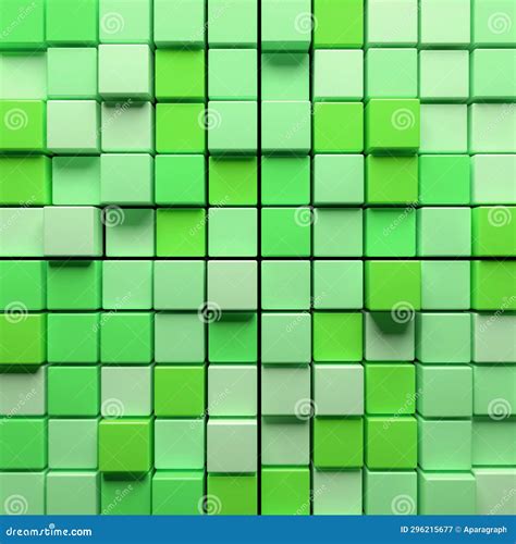 Cgi 3d Rendering Wall Square Abstract Wallpaper Background Stock