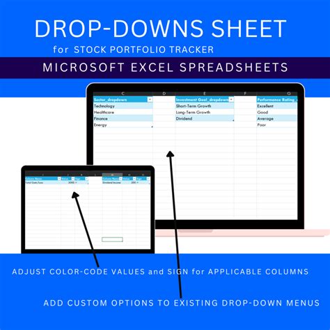 Stock Portfolio Dashboard Microsoft Excel Template Investment Tracker And Portfolio Management