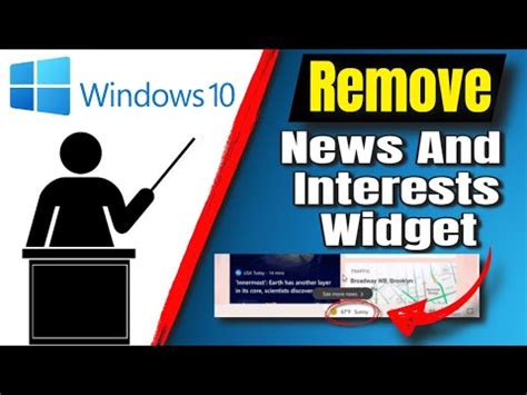 How To Remove The News And Interests Widget From Taskbar Windows 10