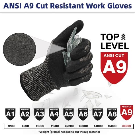 Highest Level Cut Resistant Work Gloves For Extreme Protection Ansi A9