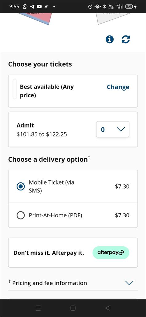 Ticketek Charges 730 So You Can Get Your Ticket One Option Being An Automated Email R