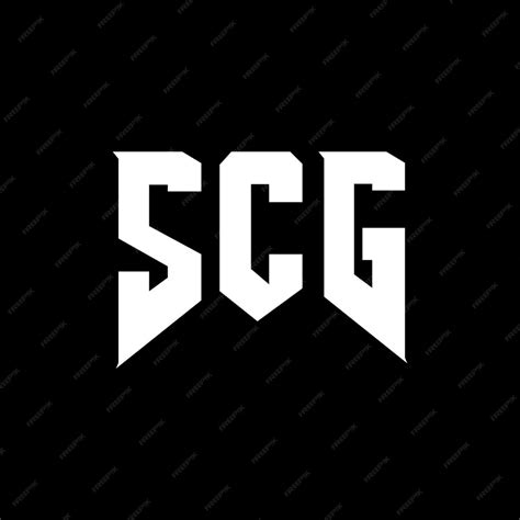 기술 회사 Scg의 글자 로고 디자인 검은색과 색 색상 조합 Scg 로고 Scg 터 Scg 디자인 Scg 아이콘 Scg 알파 Scg 타이포그래피 로고 디자인 프리미엄 벡터