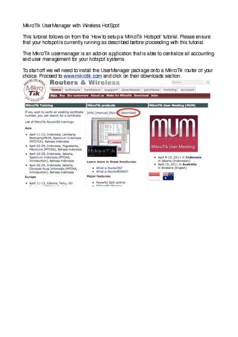 Pdf Mikrotik Usermanager With Wireless Hotspot