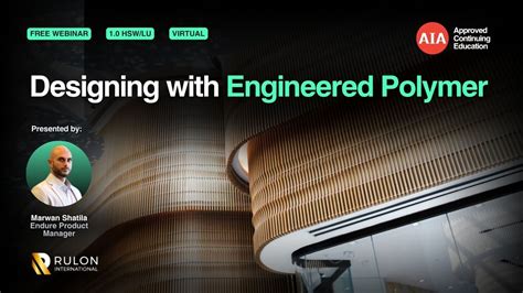 Webinar Designing With Engineered Polymer