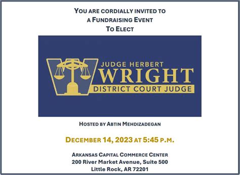 Herb Wright Jr On Linkedin Please Join Me In Supporting Our Friend Judge Wright Tomorrow…