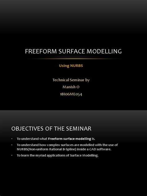 Freeform Surface Modeling 07 Pdf Computer Aided Design