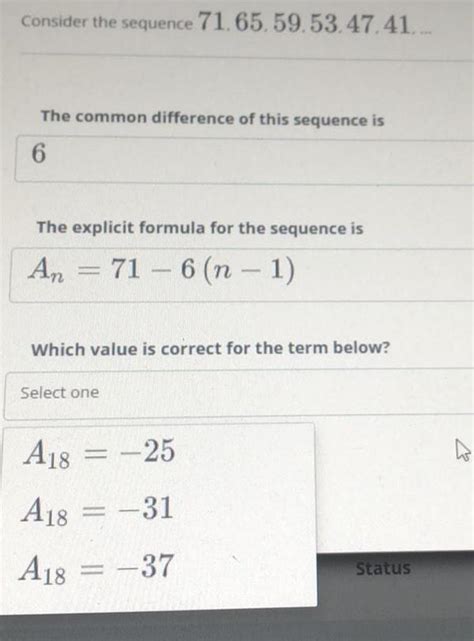 [answered] Consider The Sequence 71 65 59 53 47 41 The Common Kunduz