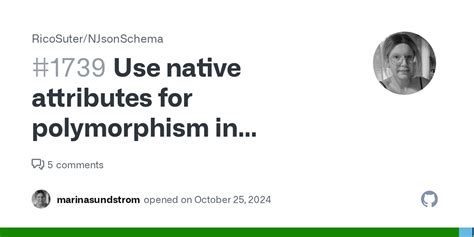 Use Native Attributes For Polymorphism In Systemtextjson · Issue 1739 · Ricosuternjsonschema