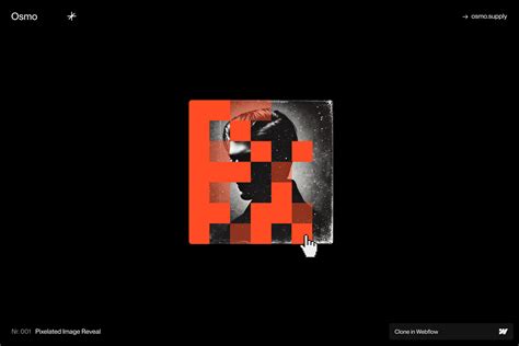 Pixelated Image Reveal Gsap Webflow