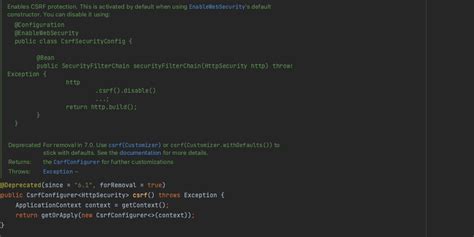 Spring Security Deprecated Configuration Spring Boot 3 1 X Spring Framework 6 1 X