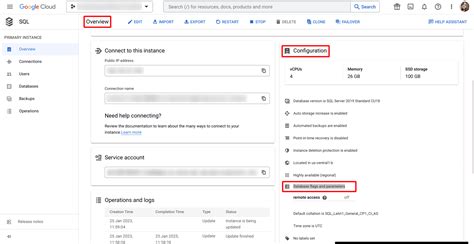 how to disable the database flag user options for cloud sql on the sql