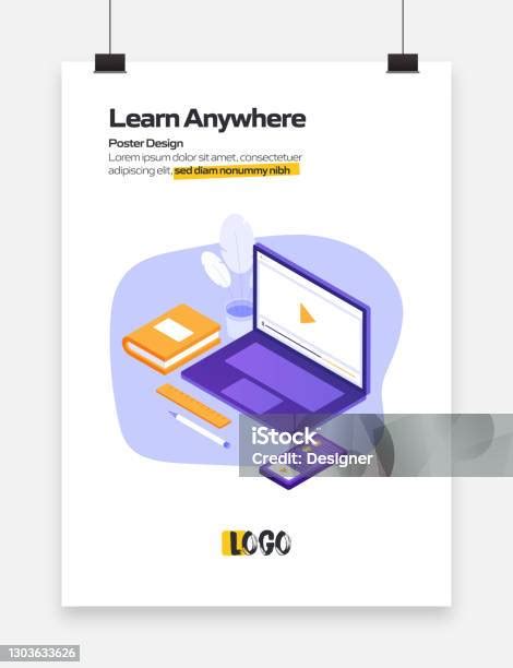 E러닝 온라인 교육 및 거리 교육 관련 현대 벡터 일러스트레이션 0명에 대한 스톡 벡터 아트 및 기타 이미지 0명 개념 공부 Istock