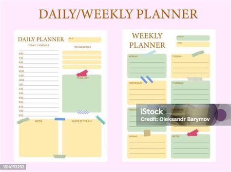 플래너와 가정 낙서 장식 삽화로 할 일 목록 의제 일정 플래너 체크리스트 노트북 카드 및 기타 문구류를 위한 템플릿 리스트에
