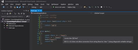 Code Inspection Clang Diagnostic Writable Strings Not Working Propertly