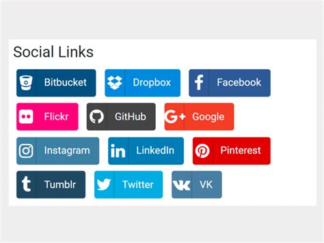 Bootstrap 5 Social Media Buttons With Icons CodeHim