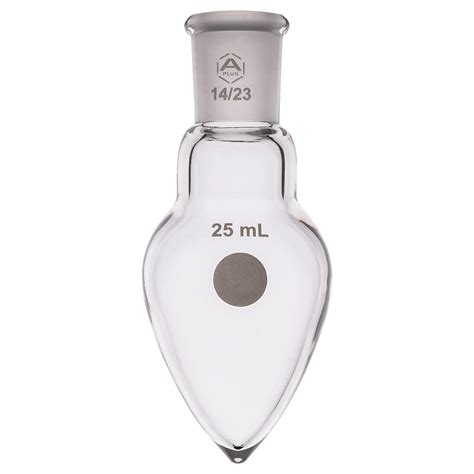 A Plus Jointed Pear Shaped Flask Single Neck 25ml 1423 Rapid