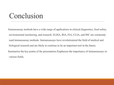 Immunoassay Method And There Applicationpptx