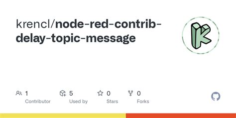 Github Krencl Node Red Contrib Delay Topic Message