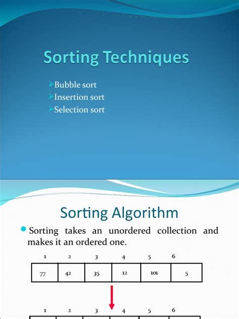 Chapter 12 Sorting Techniques Pdf Mathematical Logic Computing