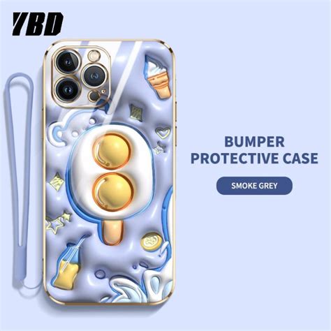 Ybd Phone Case For Infinix Hot I Play Nfc Phone Cases Fashion Long Lanyard Full Screen