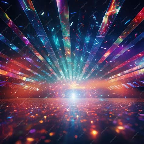 Premium Ai Image Unfocused Entry Disco Colors