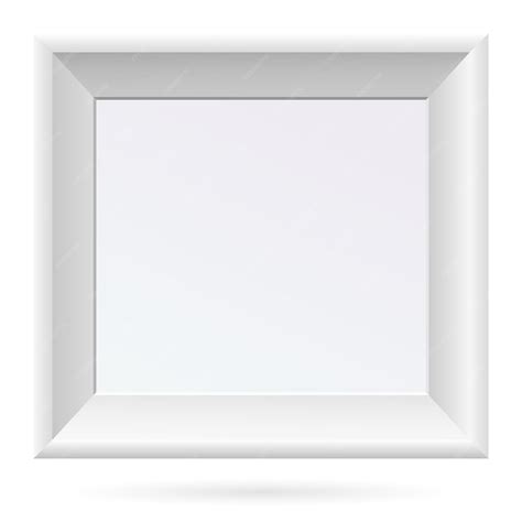 프레젠테이션은 투명한 배경에 그림자가 있는 사각형 그림 프레임 디자인을 설정합니다 3d 보드 배너 격리된 깨끗한 빈 테이블 벡터 그림 Eps 10사진 이미지 텍스트