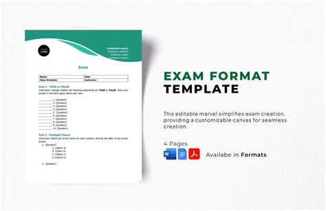 Editable Exam Templates In Word To Download